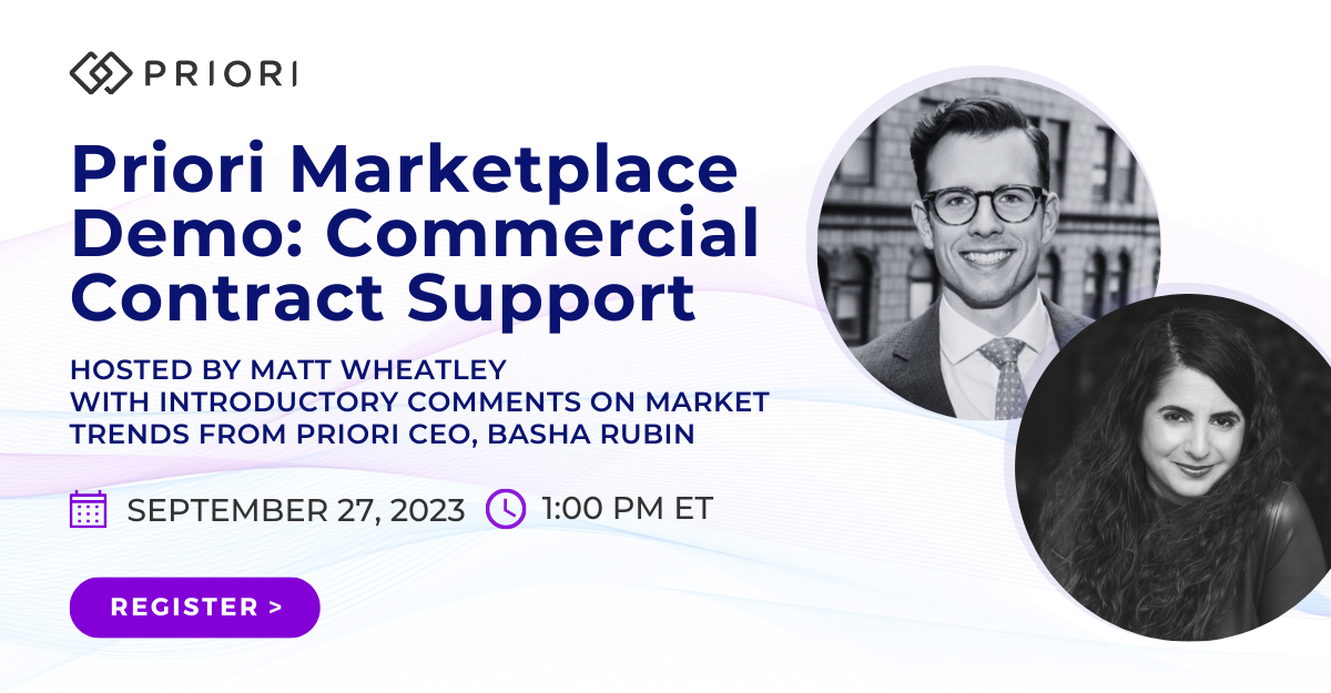 Priori Marketplace Product Demo